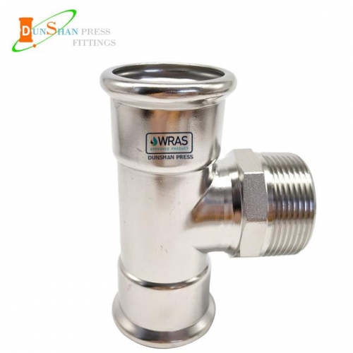 What Is M-Profile Press Fittings Tee With Male Thread Stainless Steel